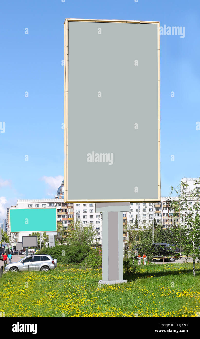 Affiche d'information sur les trottoirs Banque de photographies et d ...