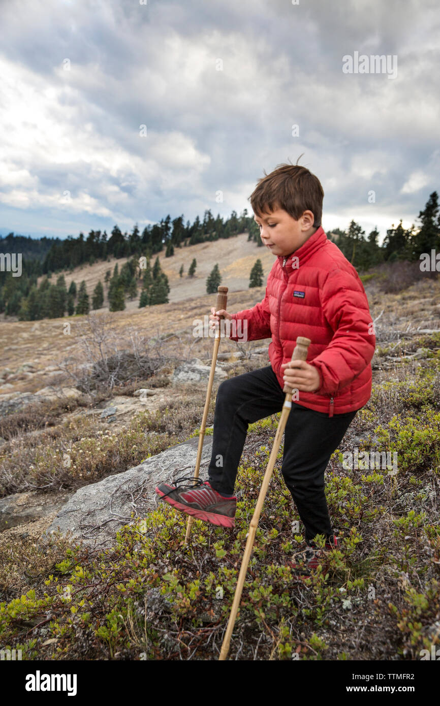 USA (Oregon), Ashland, portrait de 6 ans Christian Rego aka Buddy ...