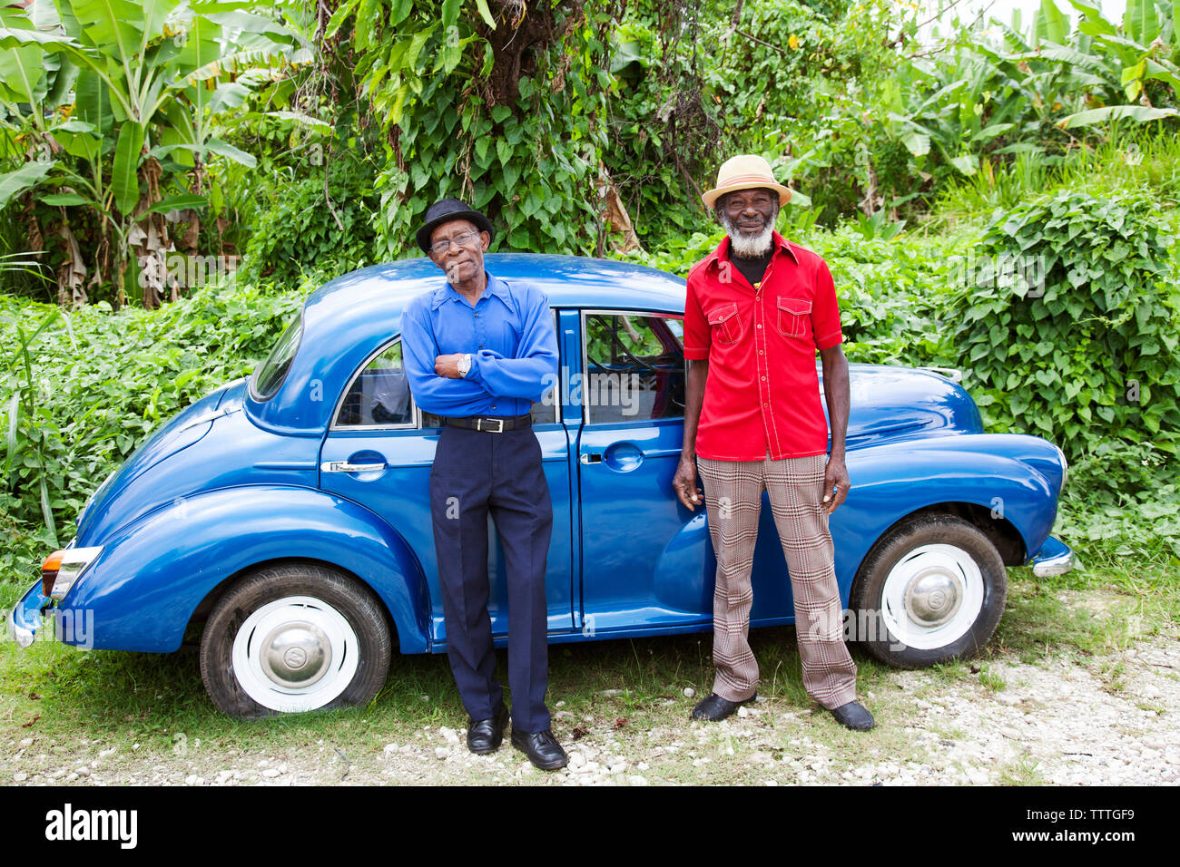 La JAMAÏQUE, Port Antonio. Joseph 'Poudre' Bennett et Derrick 'Johnny ...