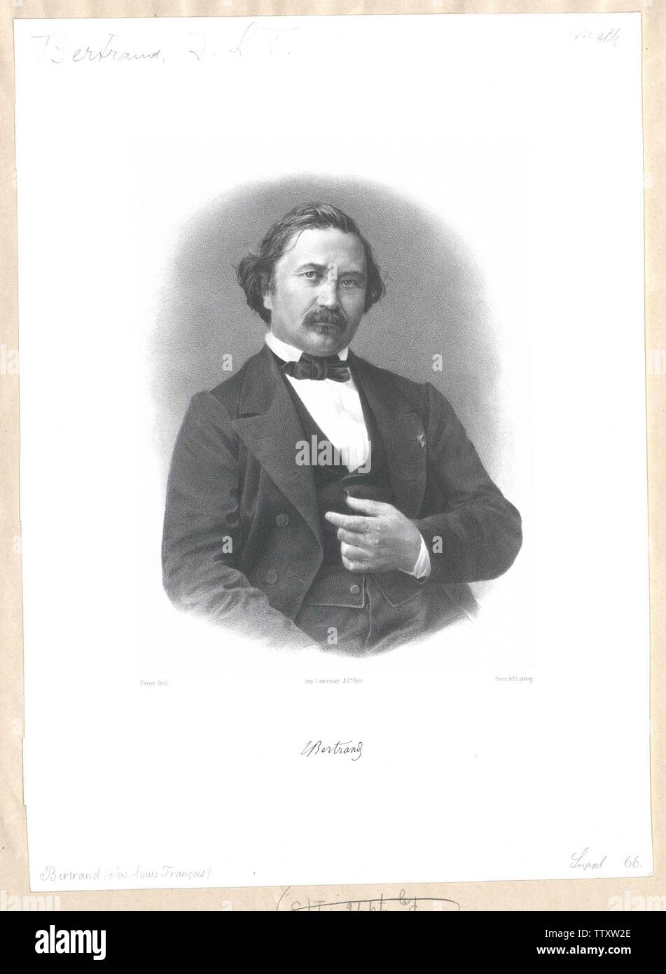 Joseph bertrand Banque de photographies et d’images à haute résolution ...