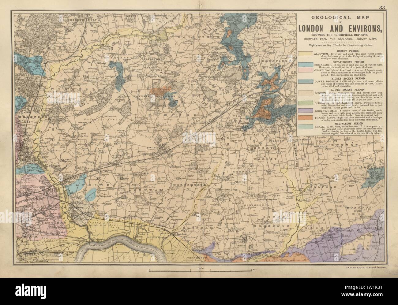 Carte de dagenham de satellite Banque de photographies et d’images à ...