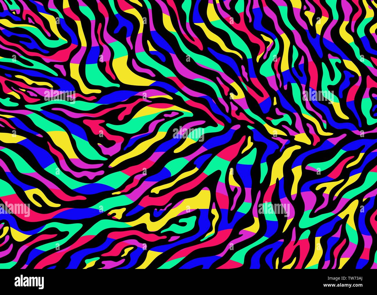 Motif zebre fluo Banque d'images vectorielles - Alamy