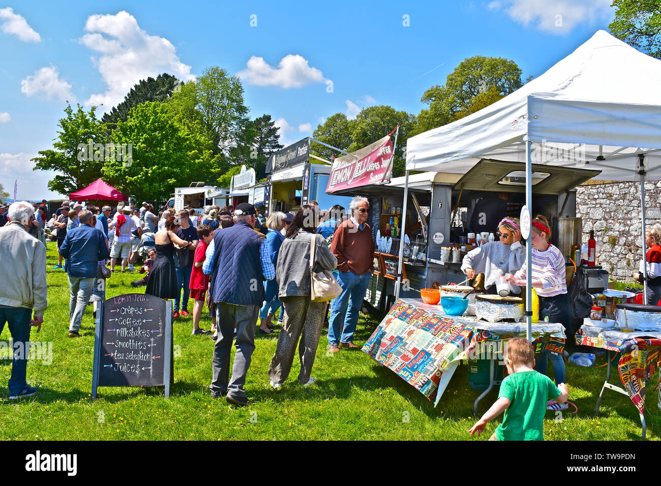 Exeter 2019 Classic Car Show.Restauration rapide cale à ce spectacle ...