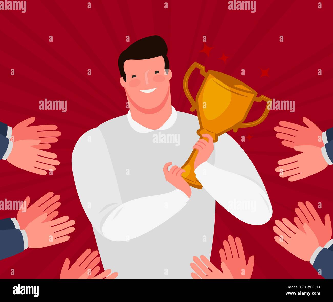 Remise des prix. Présentation du prix pour les applaudissements ...