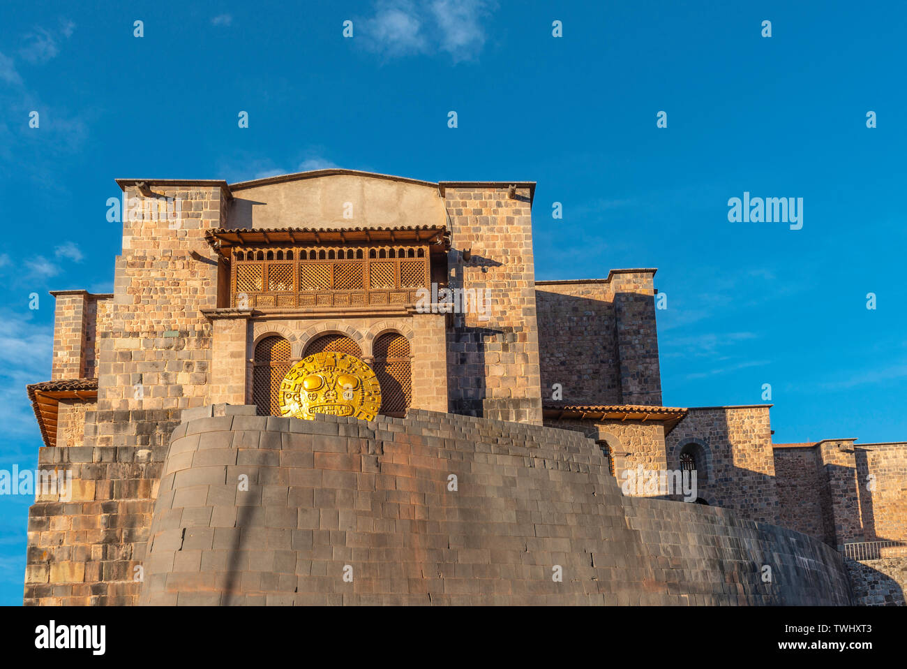 Le temple du soleil inca ou Temple du Soleil à Cusco ville pendant Inti ...