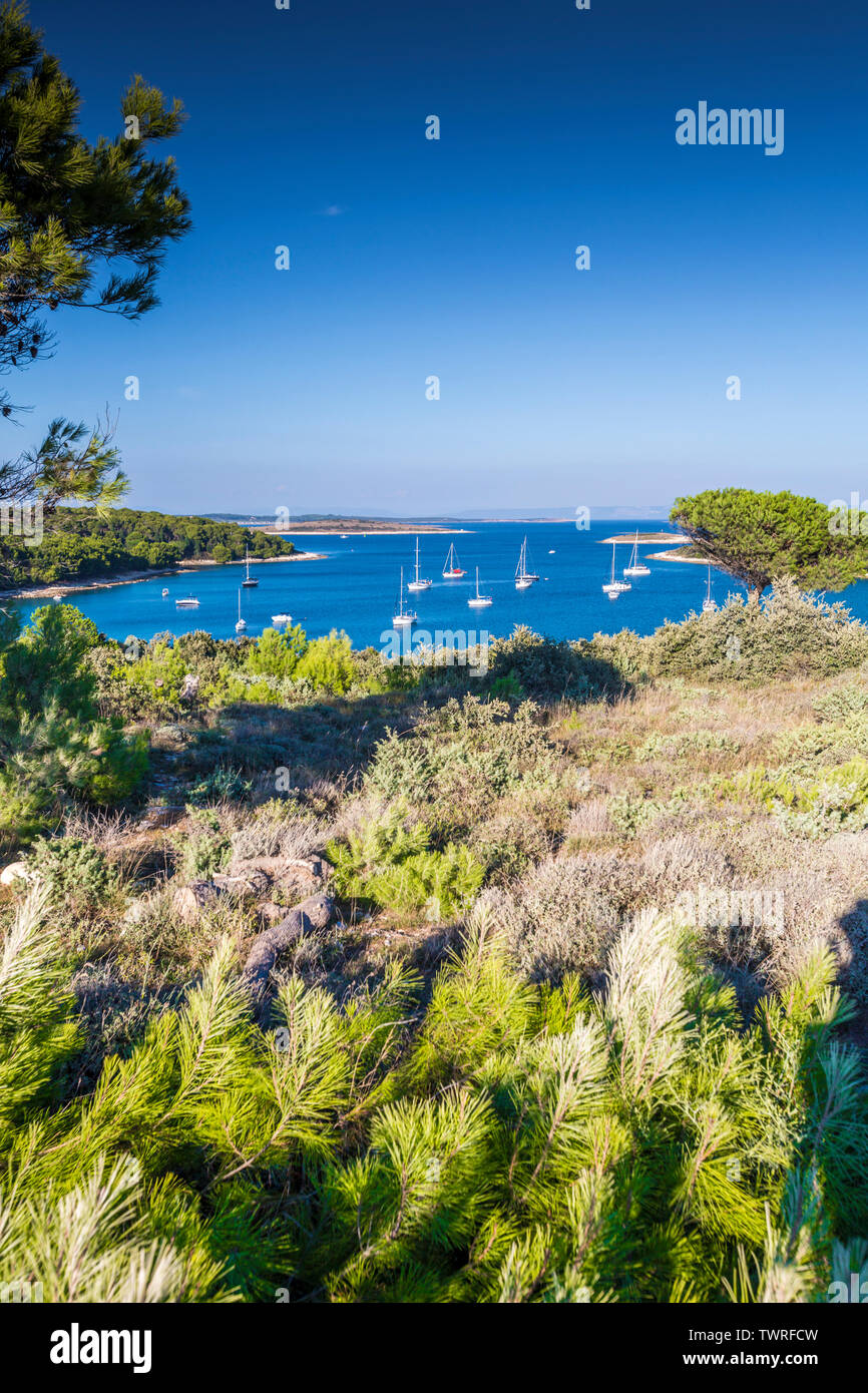 La Croatie, Istrie, vue aérienne du Cap Kamenjak Photo Stock - Alamy