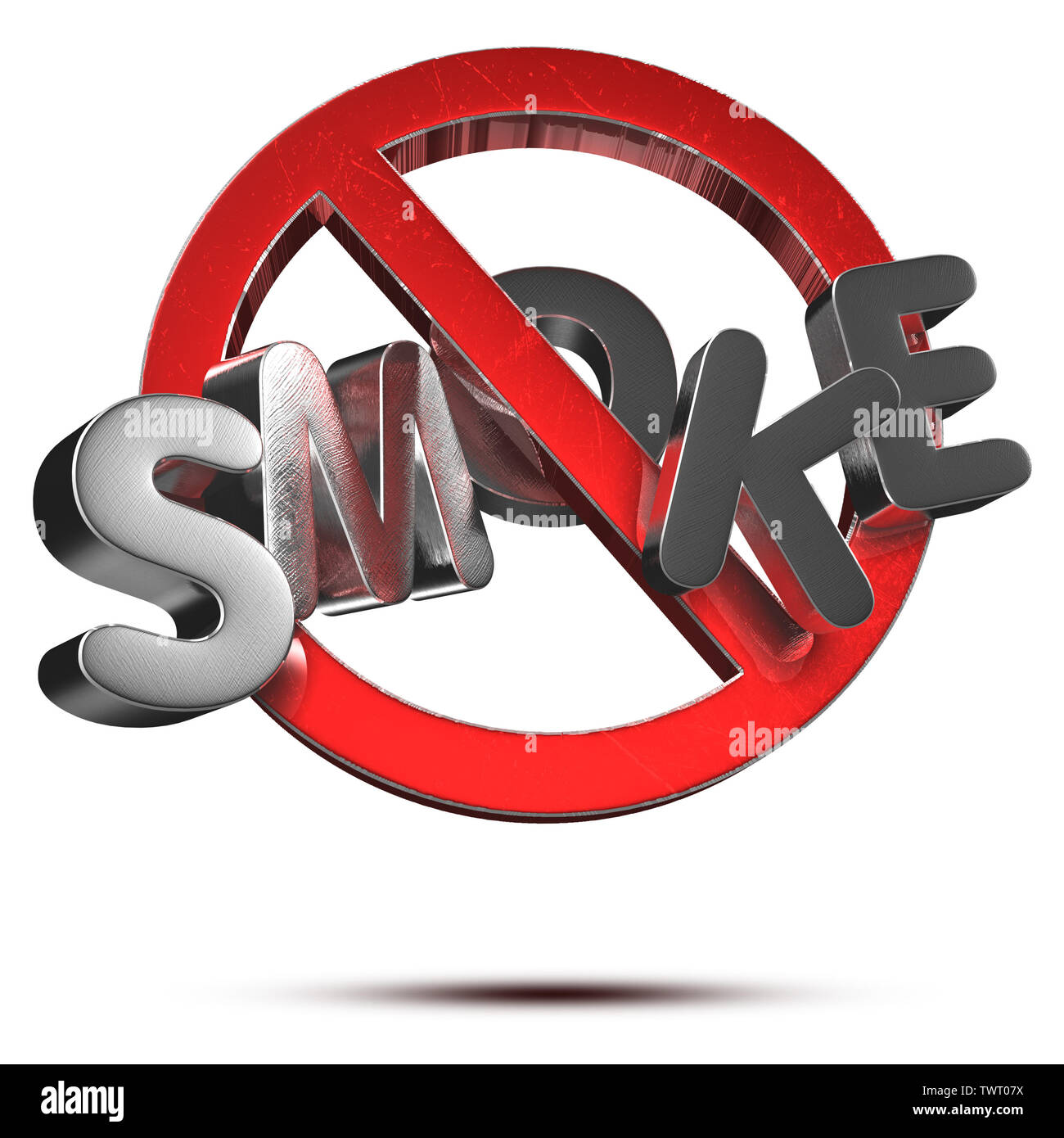 No smoking icon symbol 3d Banque de photographies et d’images à haute ...