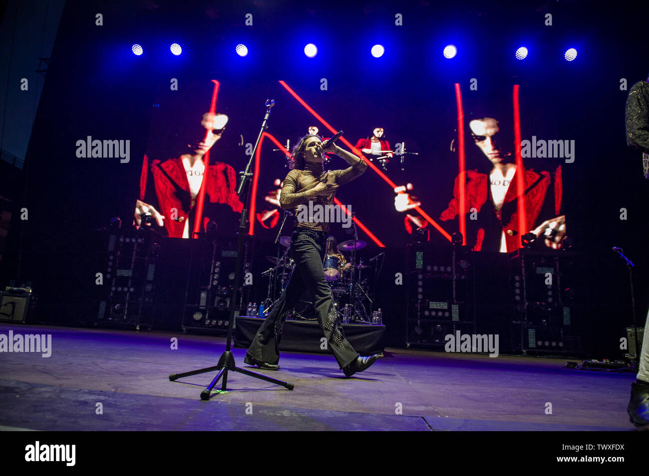 Rome, Italie. 23 Juin, 2019. Concert de l'Maneskin à la cavea ...