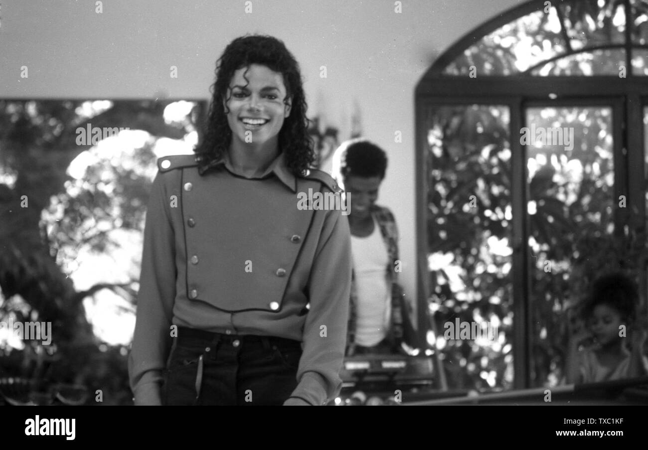 Mort de michael jackson Banque d'images noir et blanc - Alamy