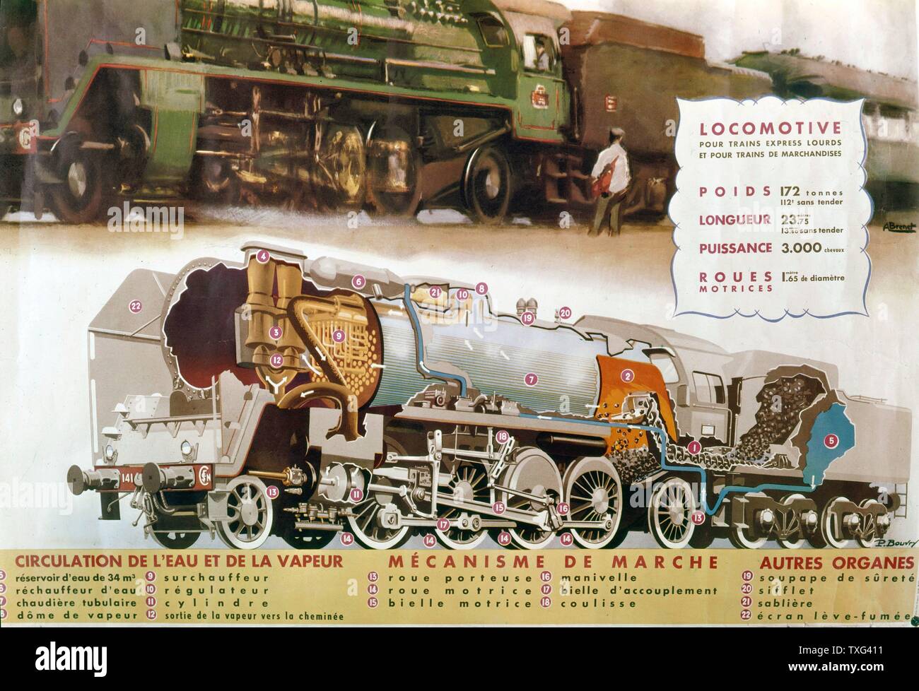 1940s steam locomotive Banque d'image et photos - Alamy