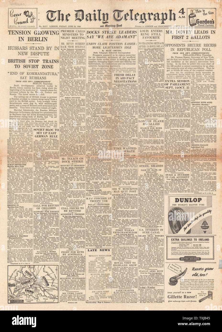 The Daily Telegraph Newspaper Banque De Photographies Et Dimages à