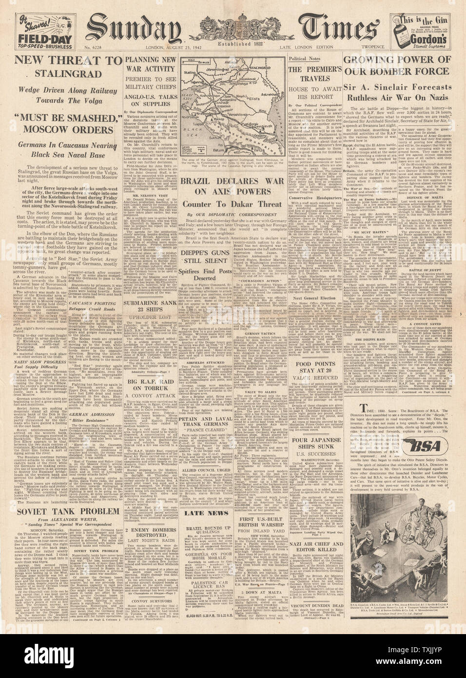 Adolf hitler déclare la guerre Banque de photographies et d’images à ...