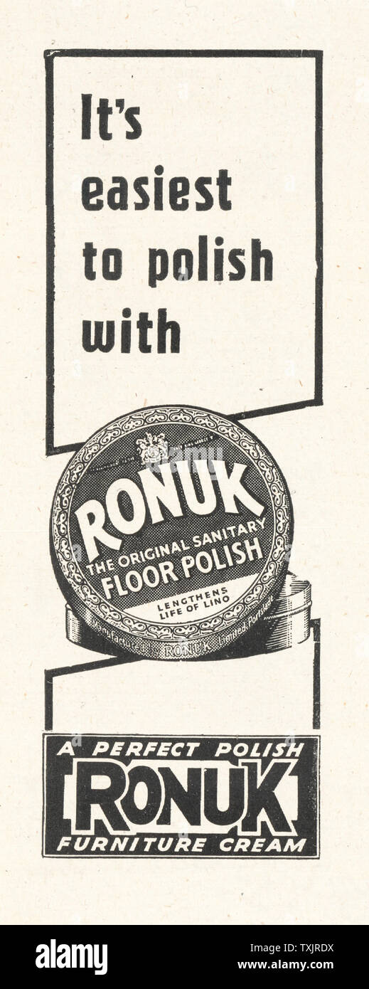 Ronuk polish Banque de photographies et d’images à haute résolution - Alamy