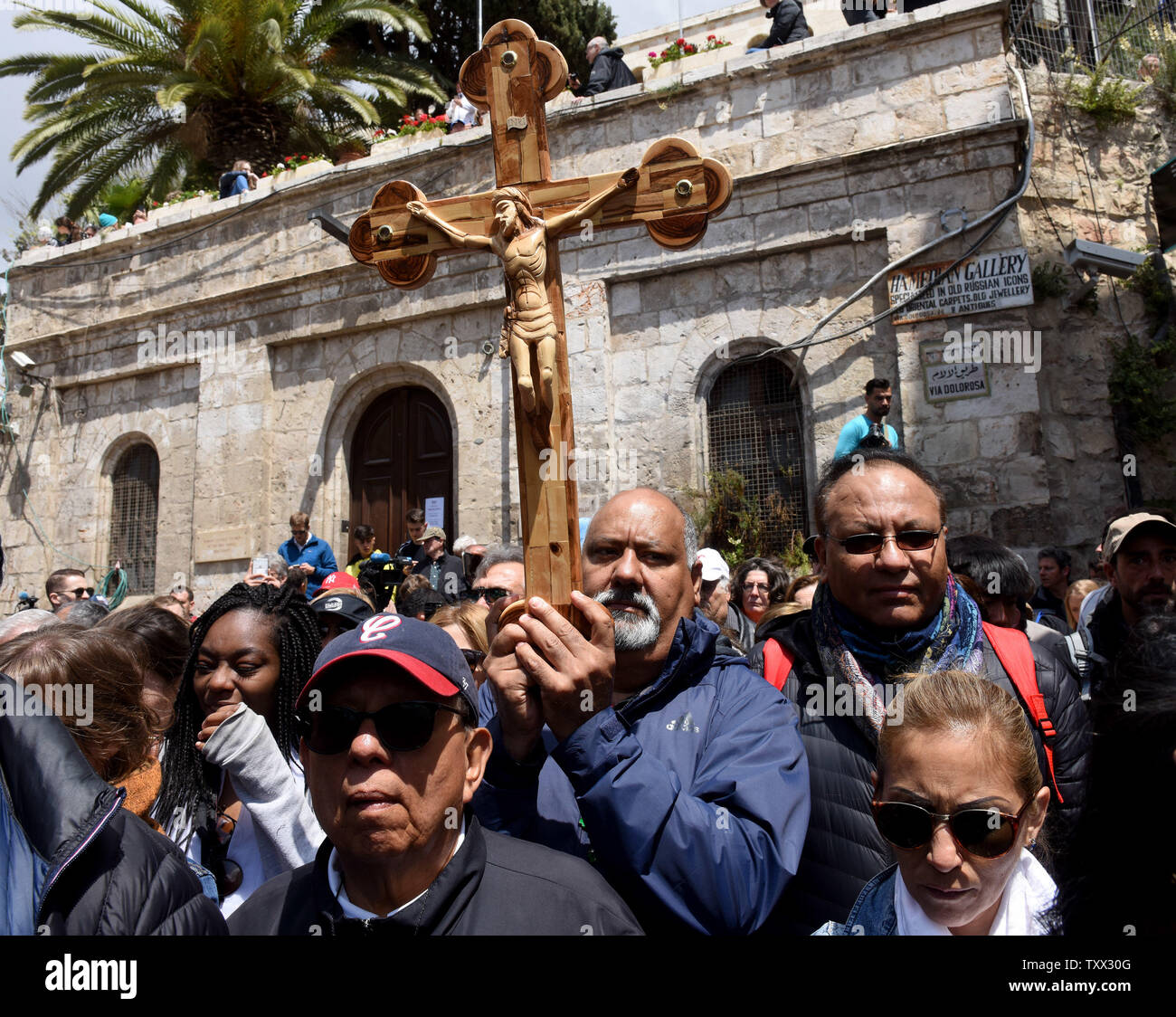 Via dolorosa jesus route crucifixion Banque de photographies et d ...