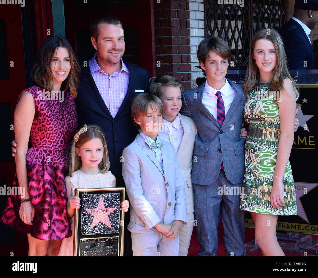 L'acteur Chris O'Donnell rassemble avec son épouse Caroline Fentress (L ...