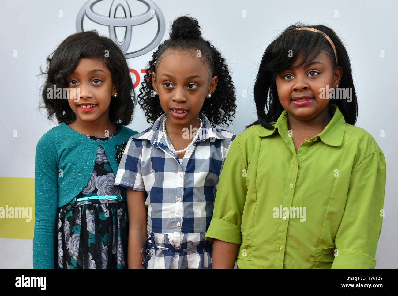 (L-R) Actrices Miah Bell Olson, Morgan Coleman Rainey et Ambrielle ...