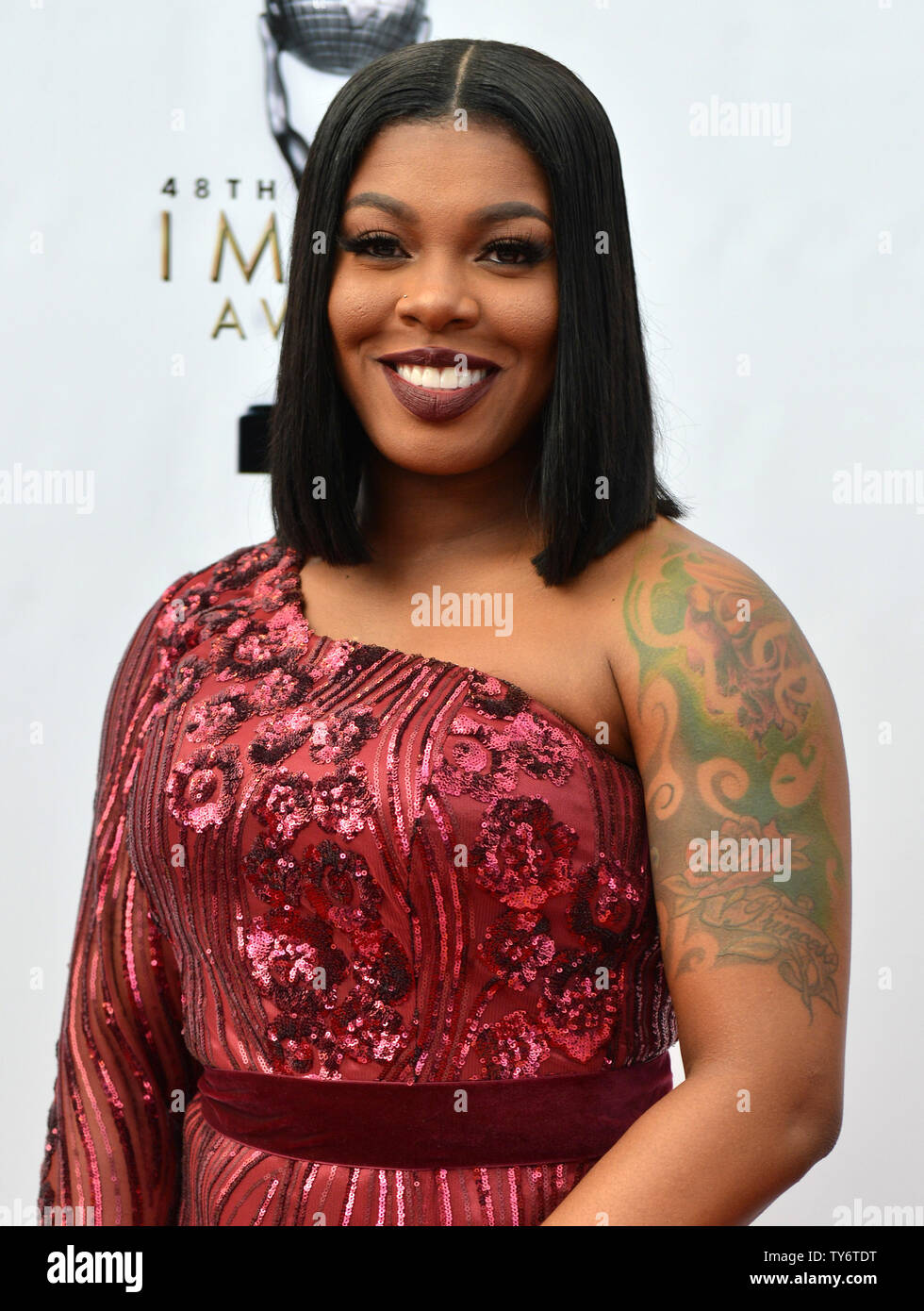 Ta'actrice Rhonda Jones arrive pour la 48ème NAACP Image Awards au ...