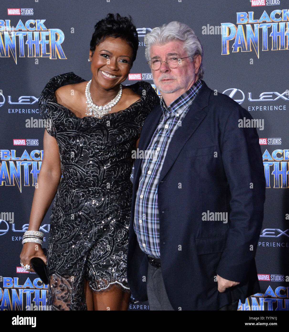 Réalisateur George Lucas et son épouse Mellody Hobson assister à la ...