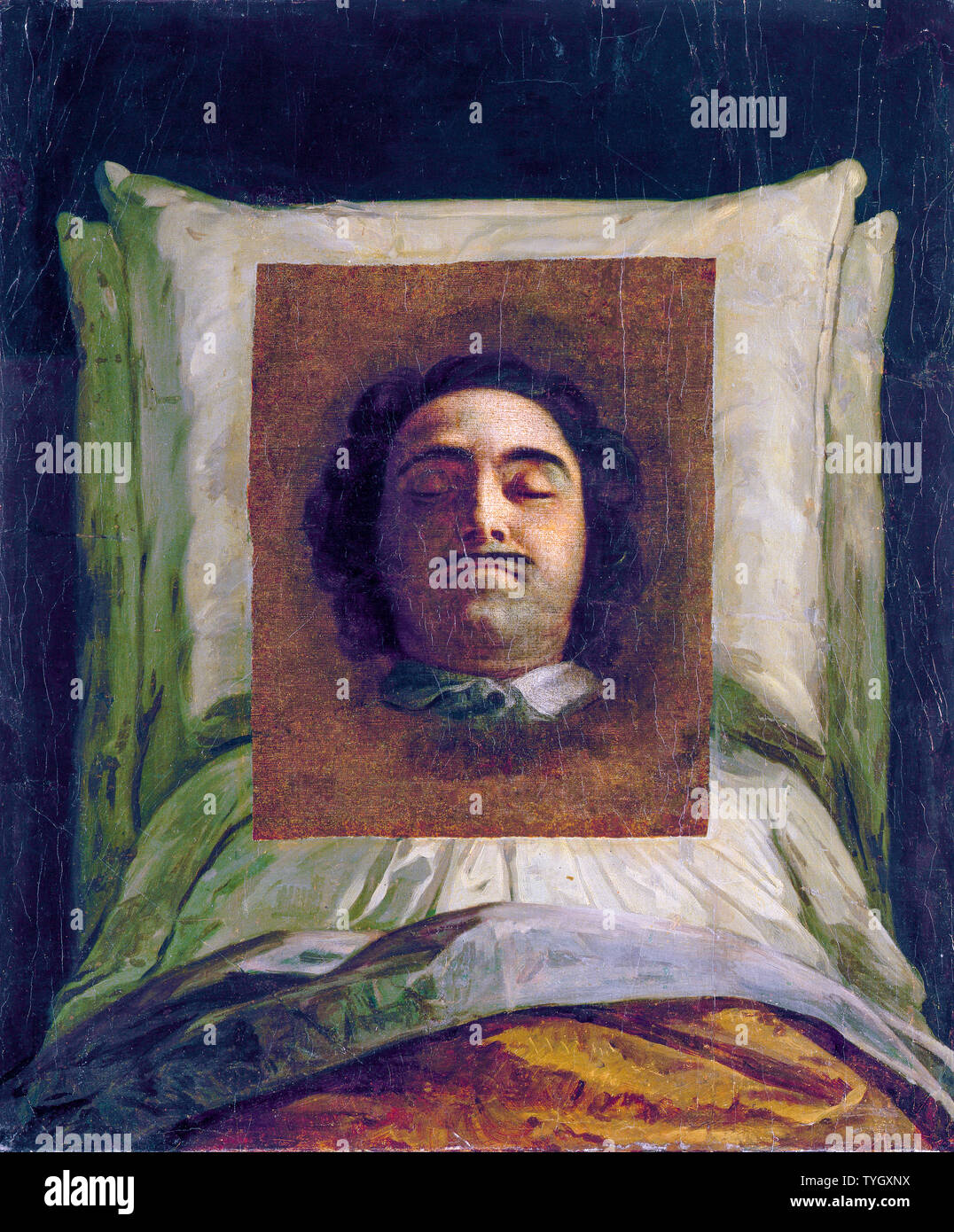 Pierre le grand de russie sur son lit de mort Banque de photographies ...