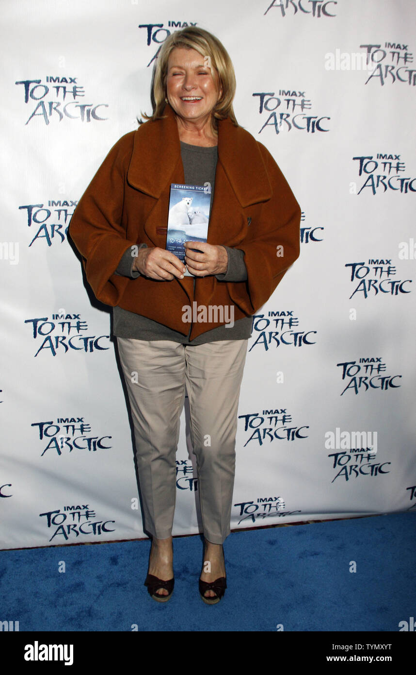 Martha Stewart arrive pour la première de "de l'Arctique' à l'AMC ...