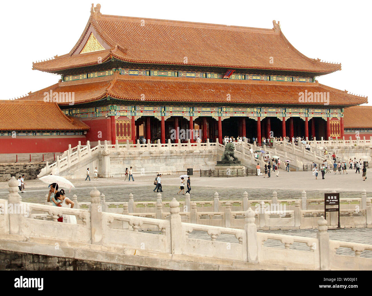 Les touristes chinois et étrangers visiter la Cité interdite à l ...