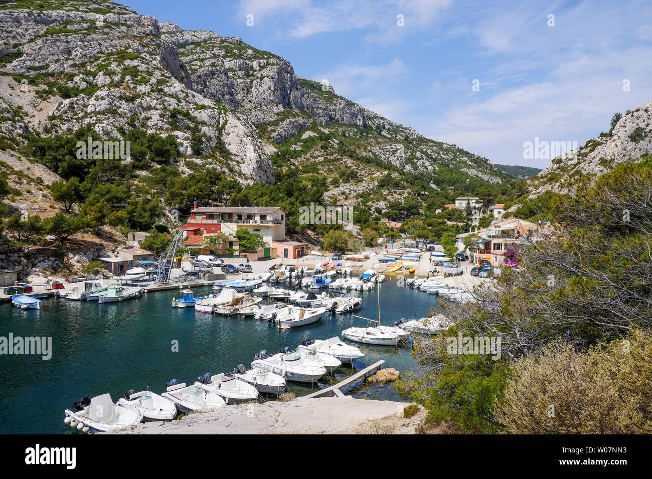 Le port de Morgiou Morgiou, calanque, Calanques de Marseille, Bouches ...