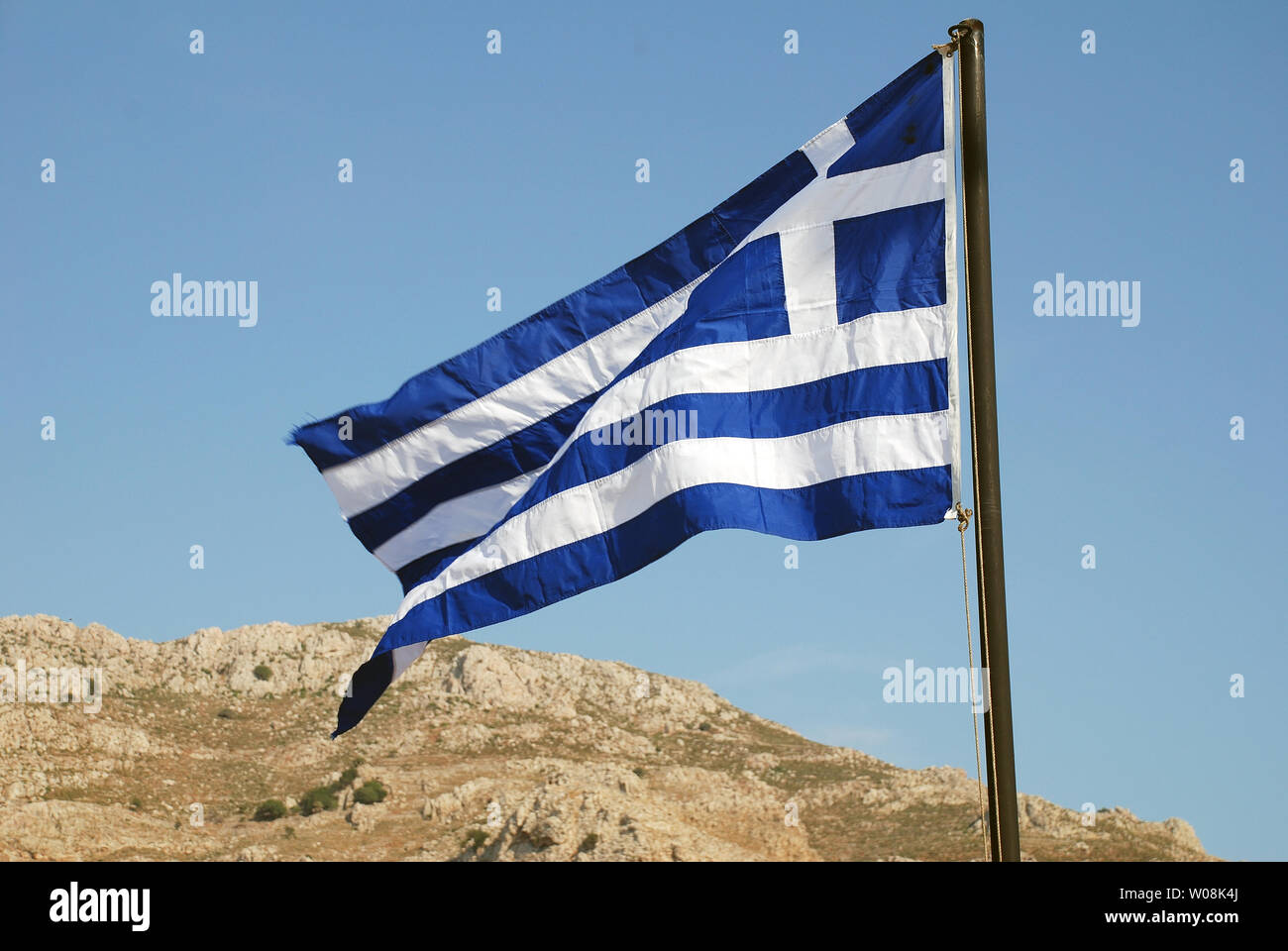 Drapeau national grec Banque de photographies et d’images à haute ...