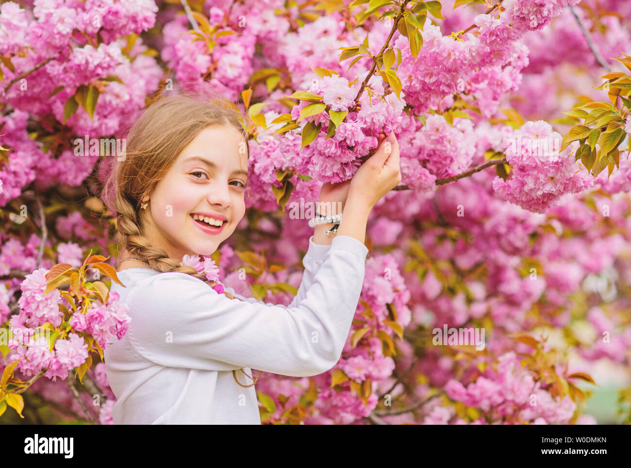 Vives et éclatantes. Le rose est mon préféré. Petite fille profiter du ...
