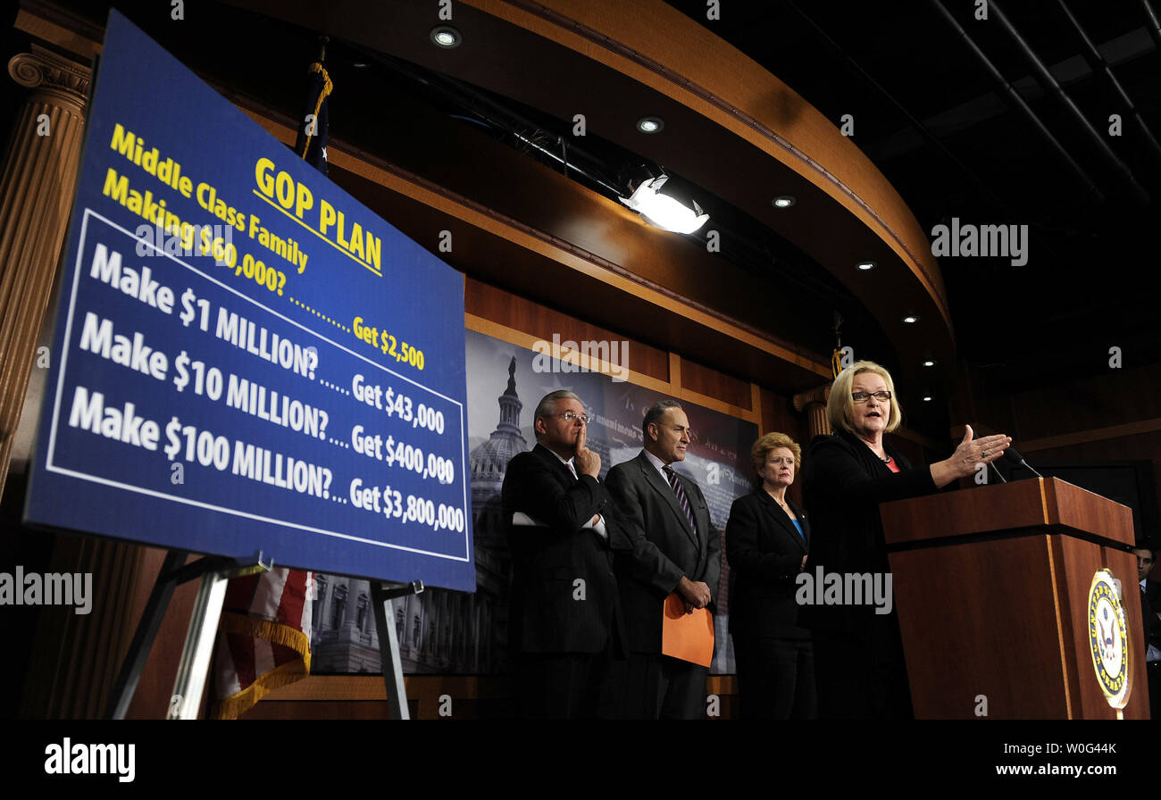 Sen. Claire McCaskill, D-MO, parle de réduction d'impôt Loi sur la ...