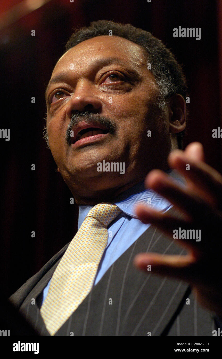 Le révérend Jesse Jackson, Sr., président de la Rainbow/Push Coalition ...