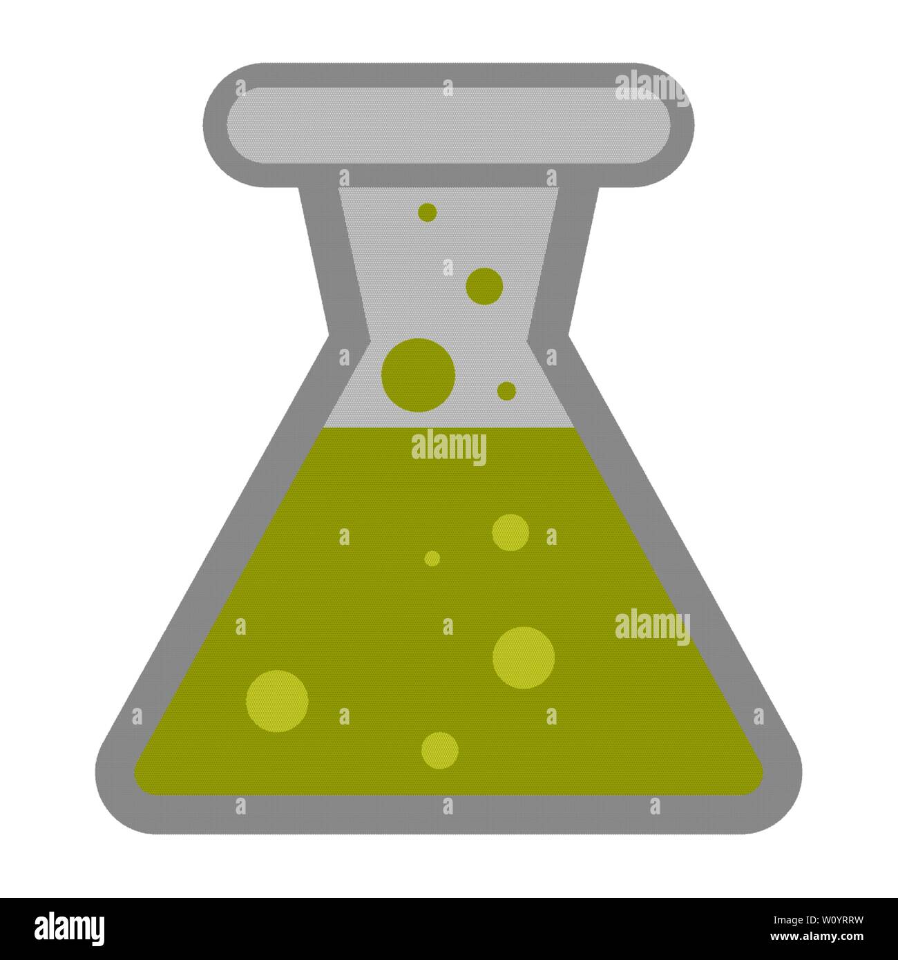 Erlenmeyer isolés avec un liquide - Vector illustration Image ...