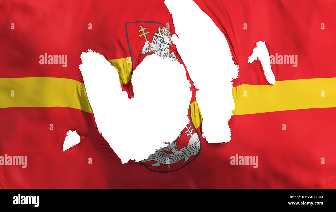 La ville de Vilnius en haillons, capitale de la Lituanie Drapeau, fond ...