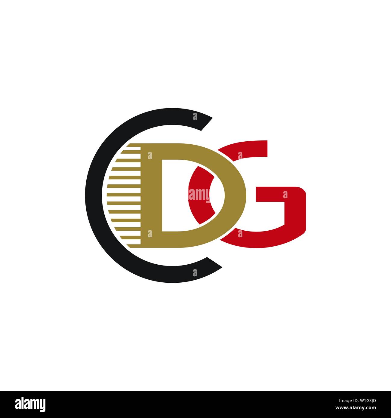 Lettre du logo et de la marque CDG.vector graphic design. Utile comme ...