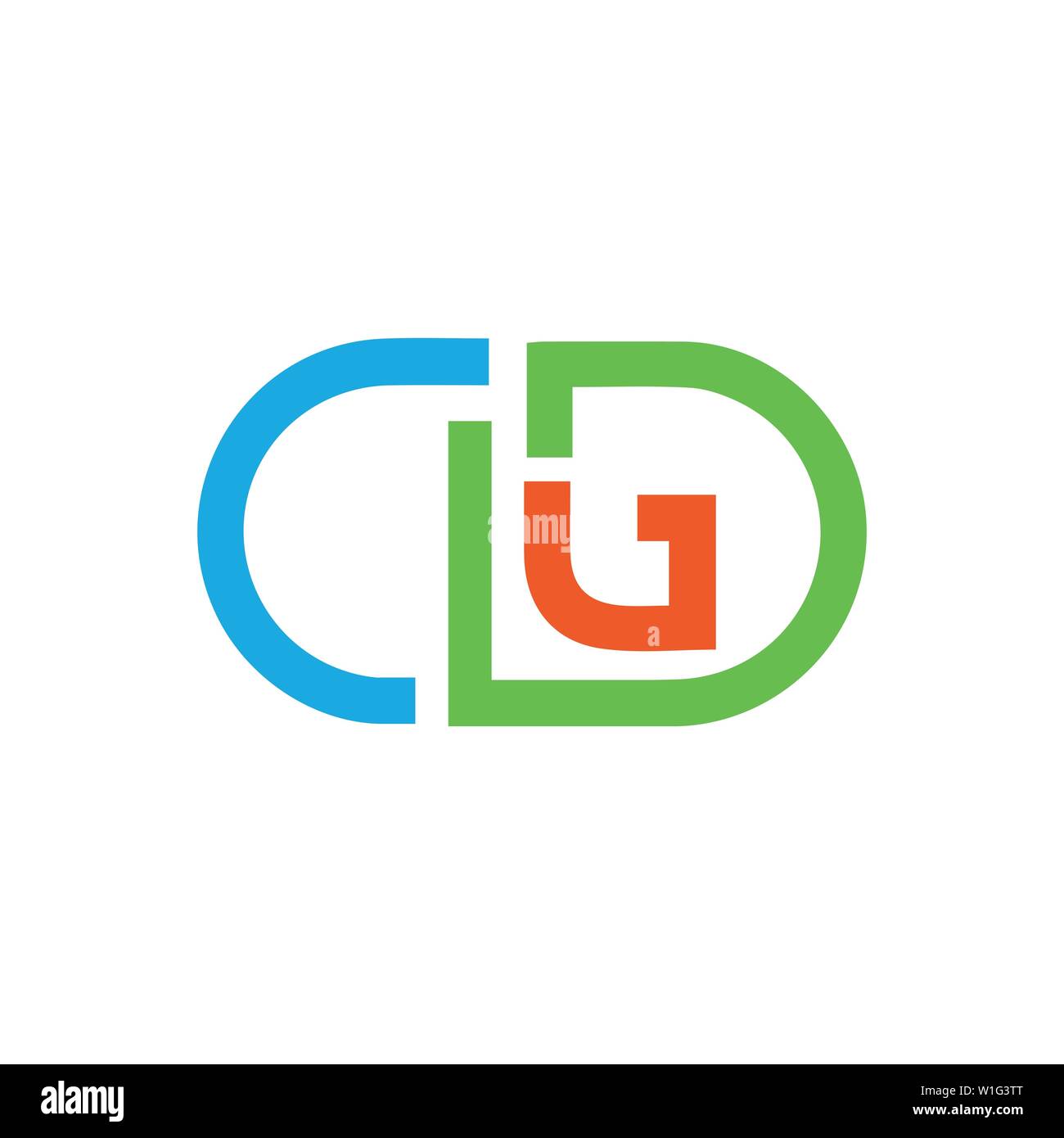 Lettre du logo et de la marque CDG.vector graphic design. Utile comme ...