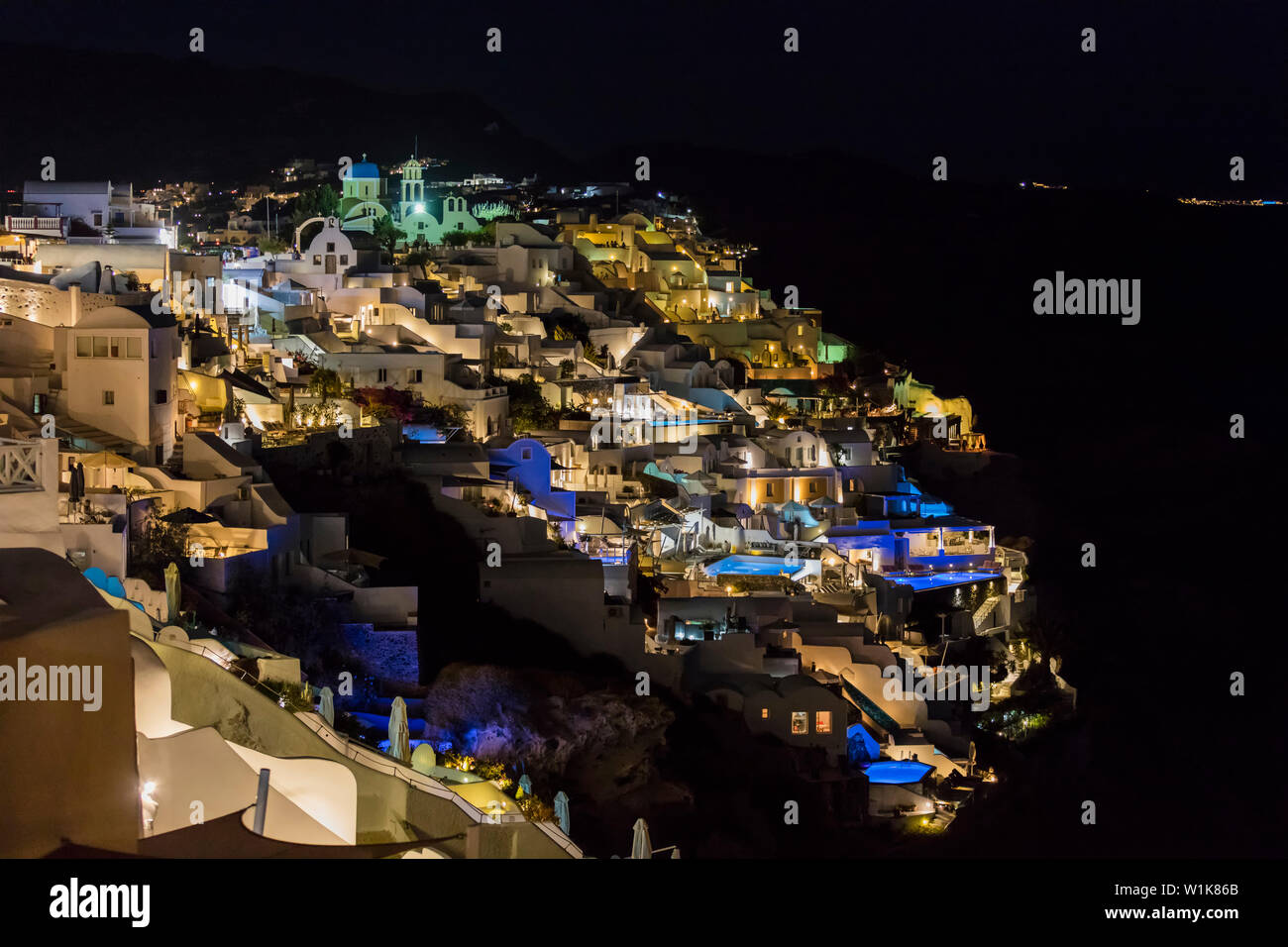 Nuit oia Banque de photographies et d’images à haute résolution - Alamy