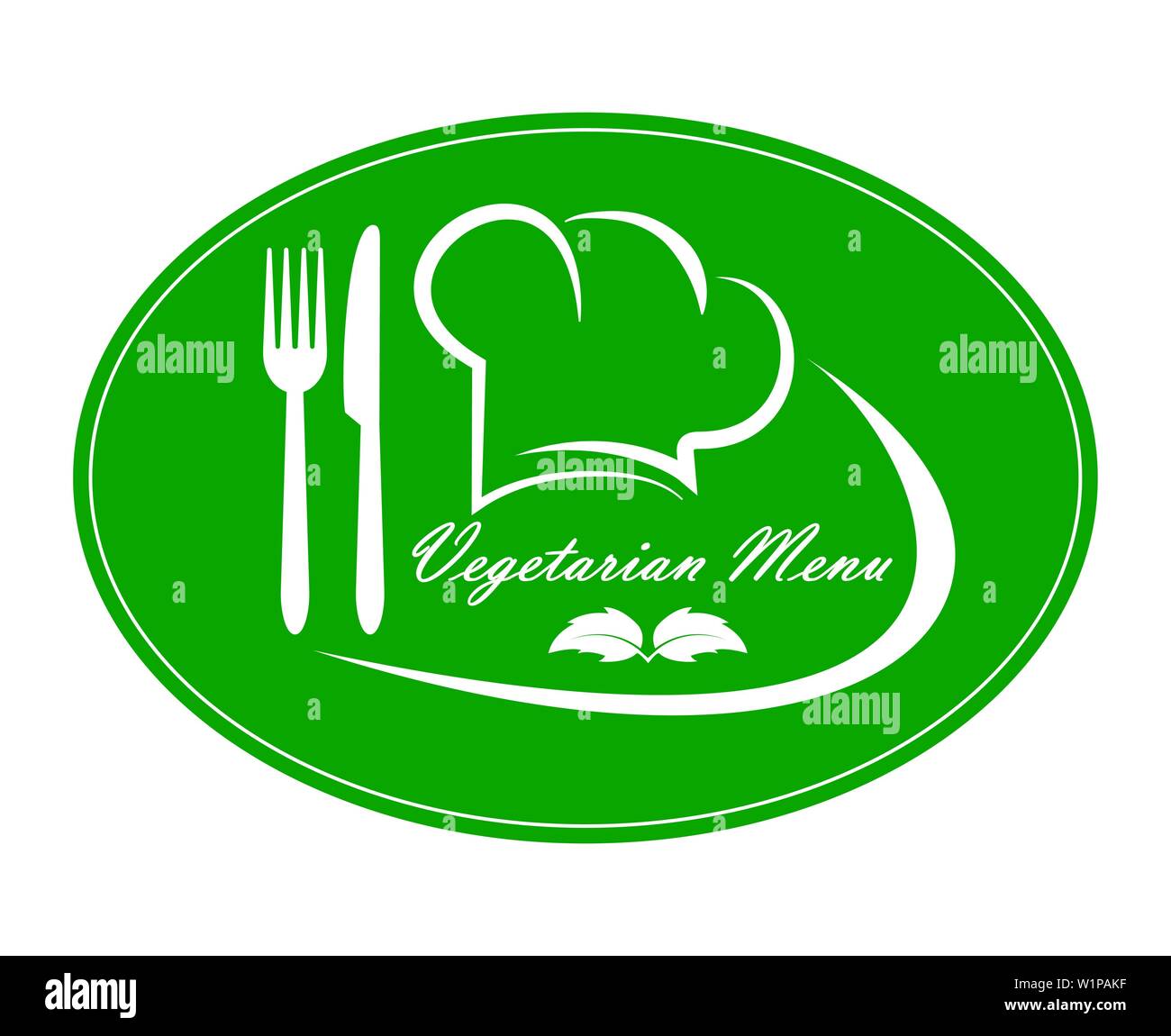 Logo pour restaurant, service traiteur menu végétarien ou conception ...