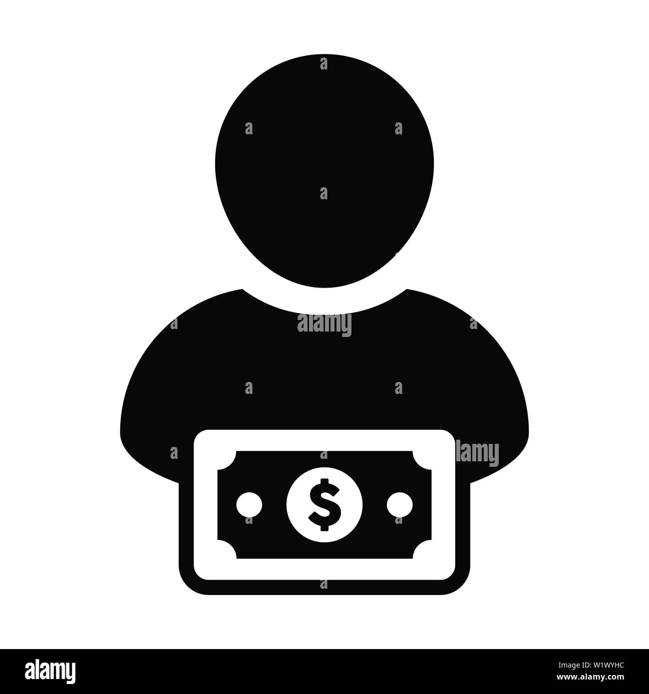 L'icône Prêt mâle vecteur profil de personne utilisateur avatar avec de ...