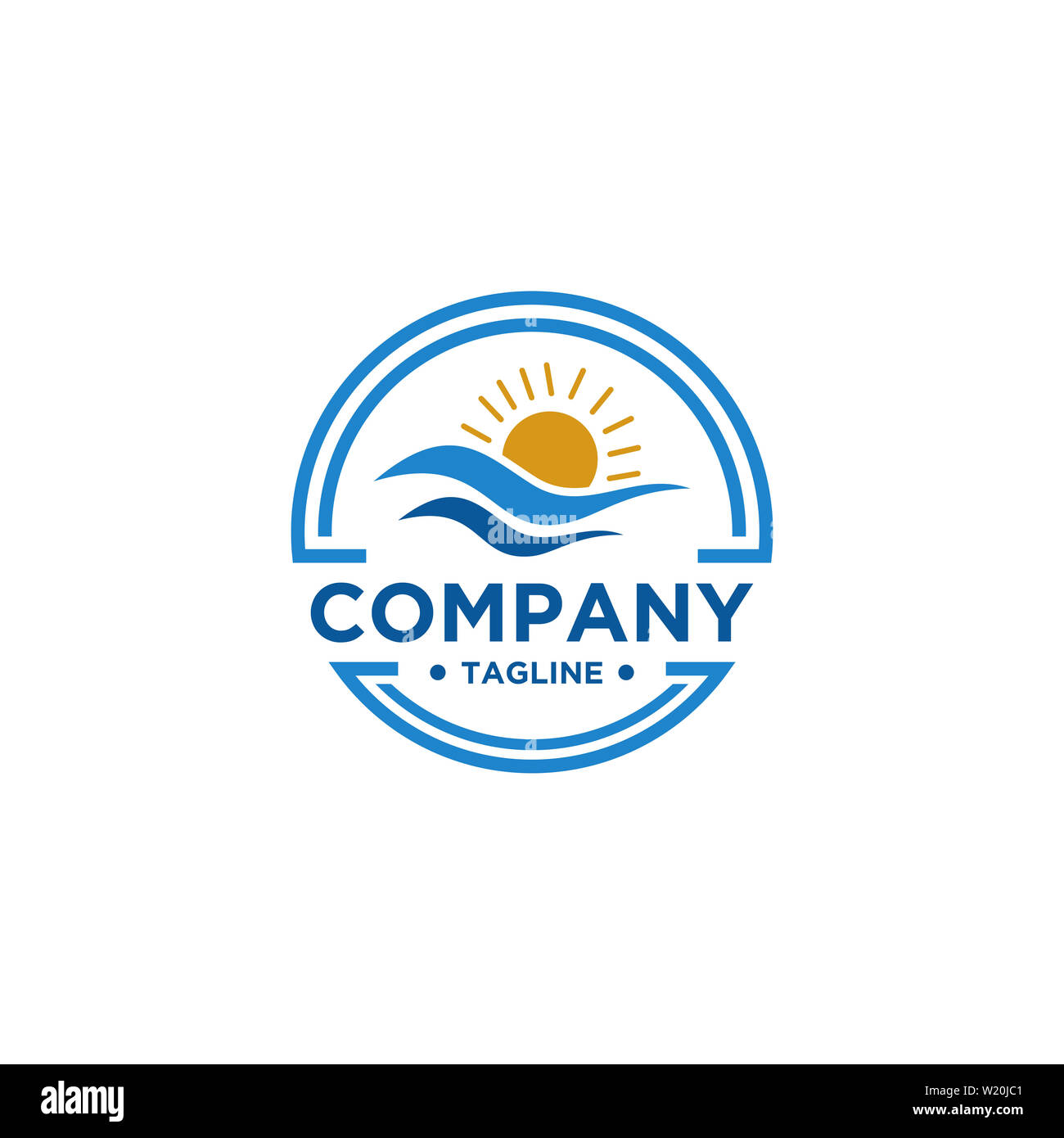 Logo soleil mer Banque de photographies et d’images à haute résolution ...