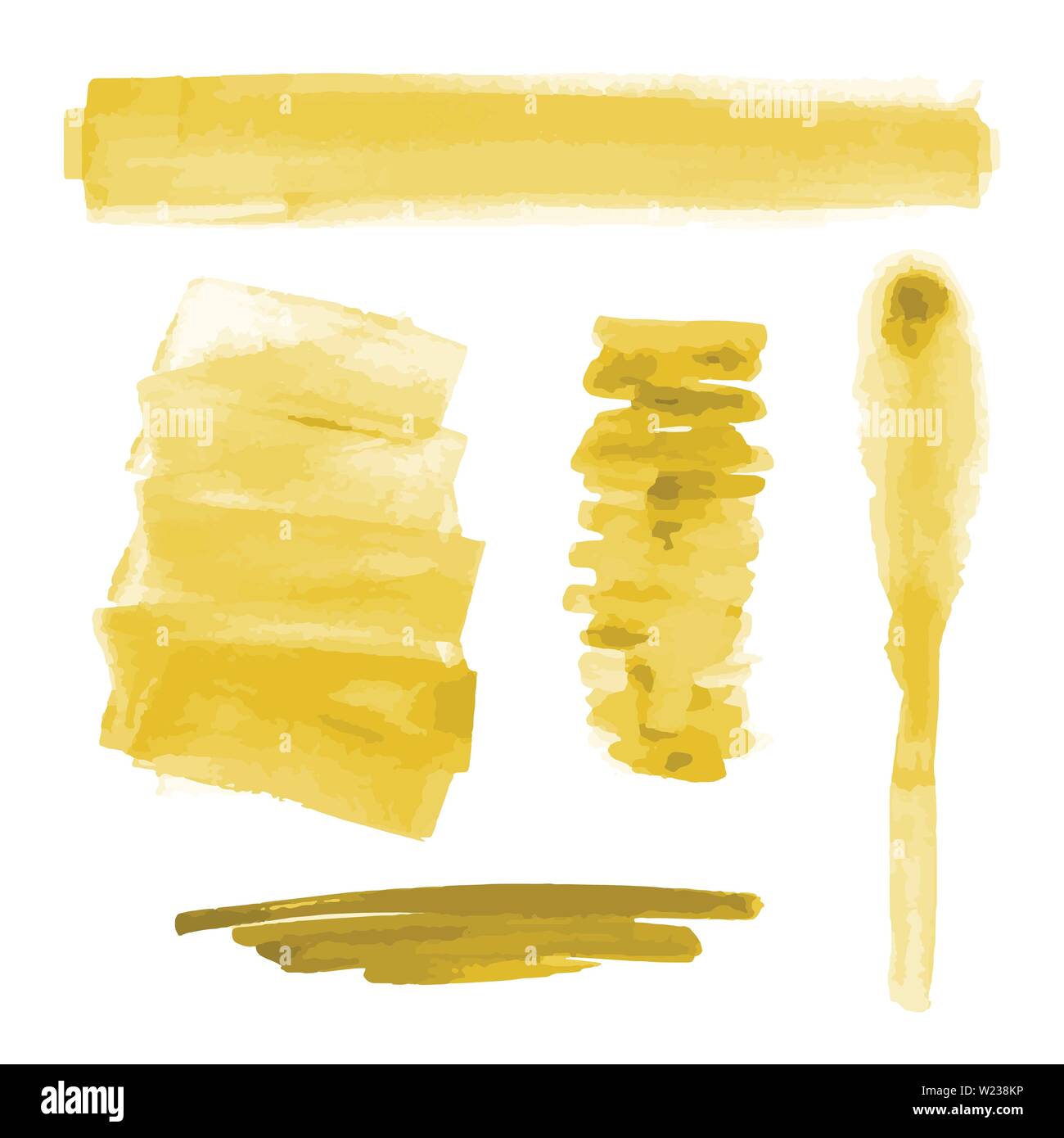 Traits jaunes Banque d'images vectorielles - Alamy