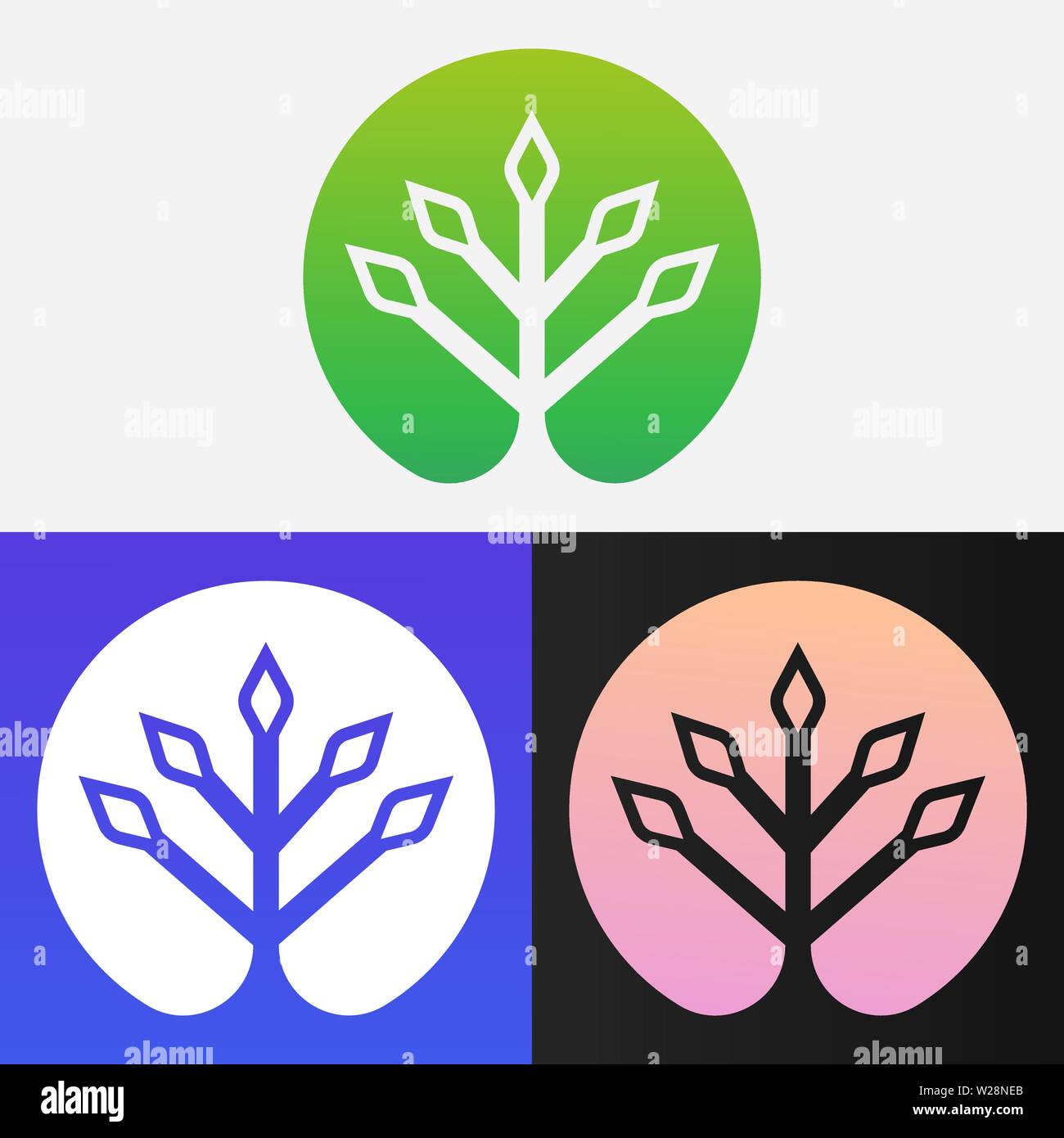 Arbre généalogique simple moderne Vector Illustration Design Clipart ...