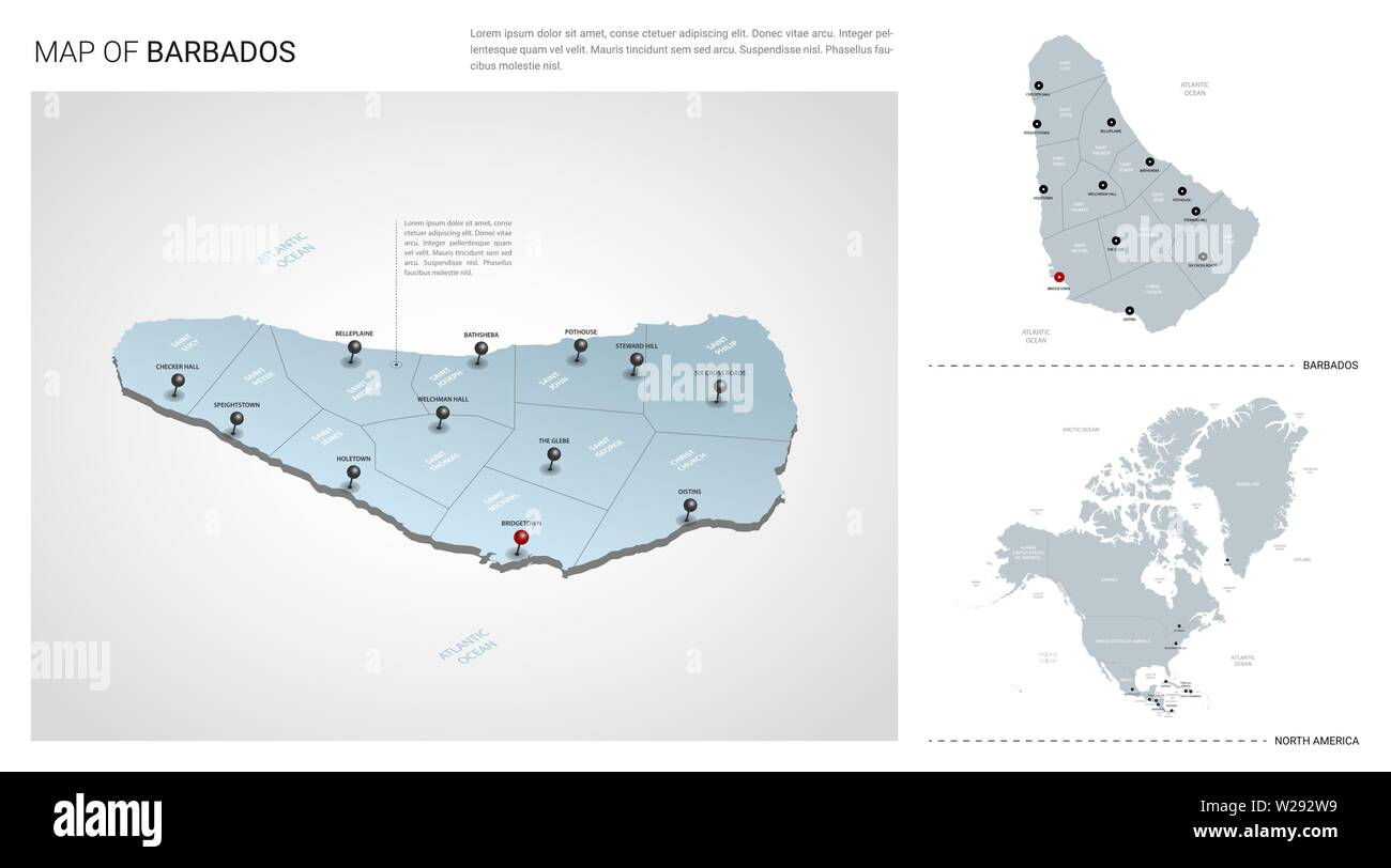 Barbados map Banque de photographies et d’images à haute résolution - Alamy