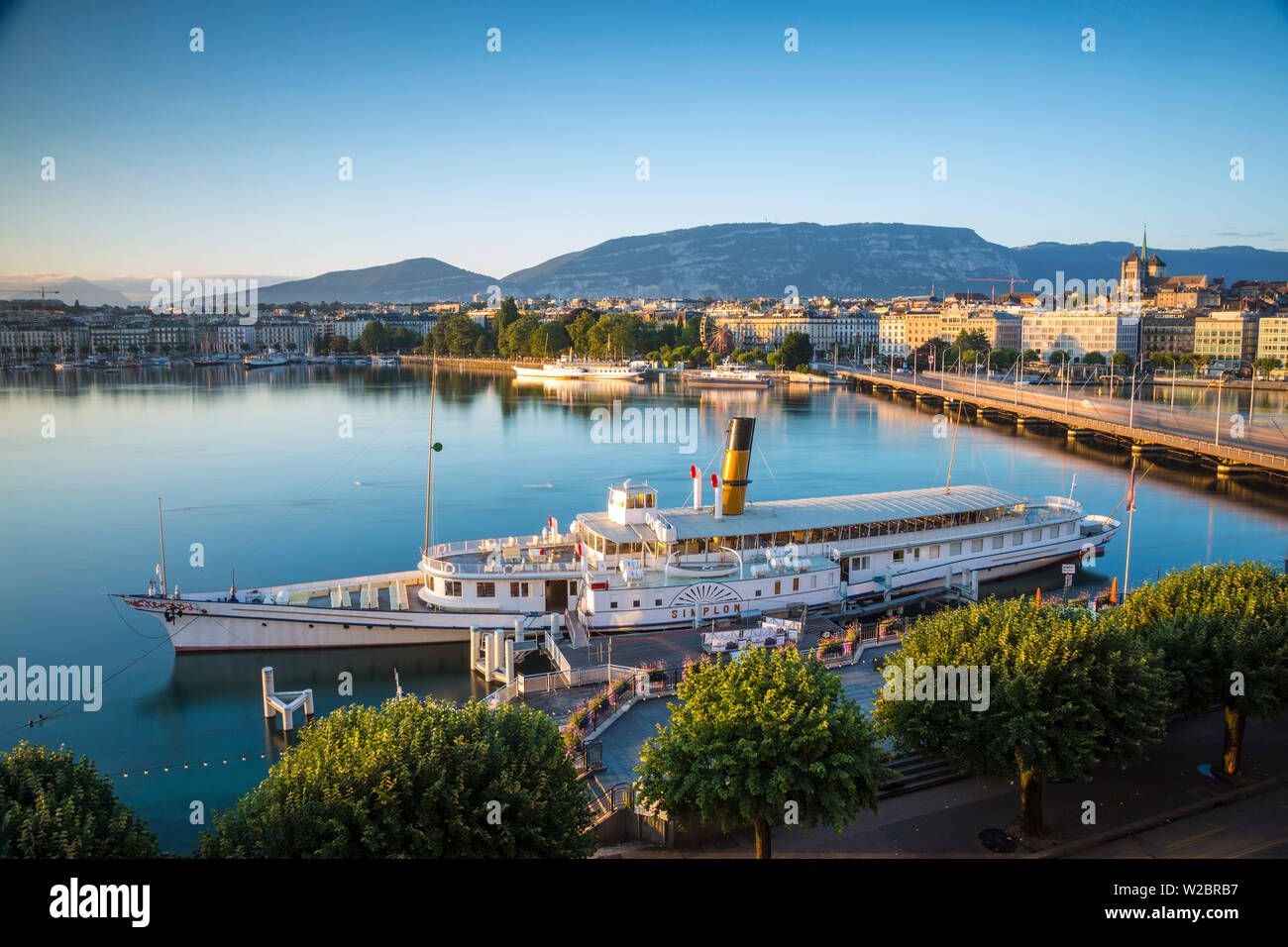Le lac de Genève, Genève, Suisse Photo Stock - Alamy