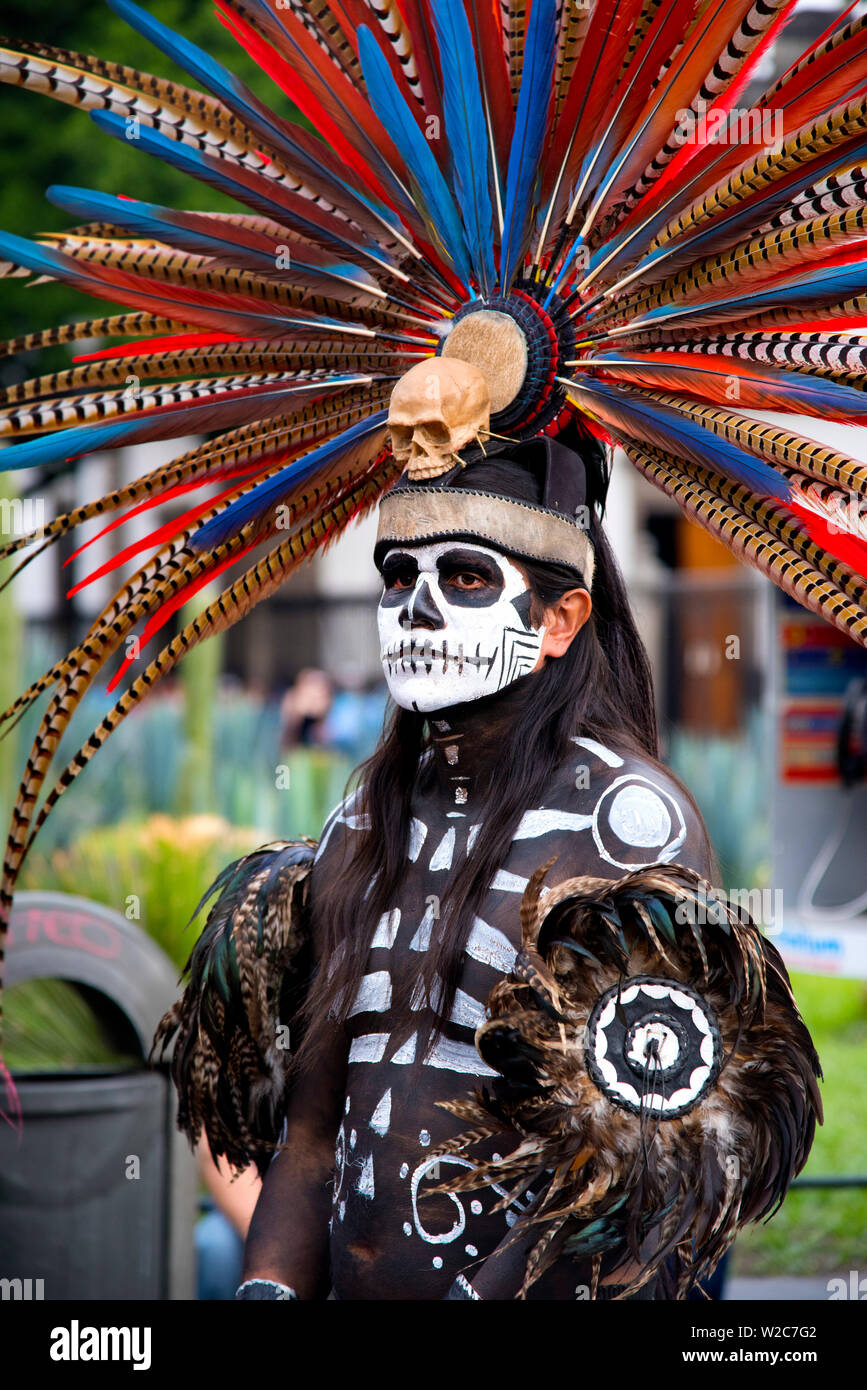 Mexique, Mexico, danseur aztèque, Danza Azteca, coiffe, Penacho, Plume ...