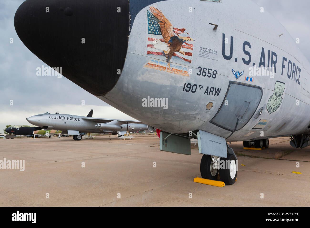 USA, Kansas, Wichita, Kansas Aviation Museum, Boeing KC-135 tanker ...