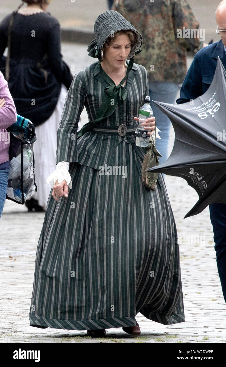 L'actrice Tamsin Greig films scènes pour Julian Fellowes' nouvelle ...