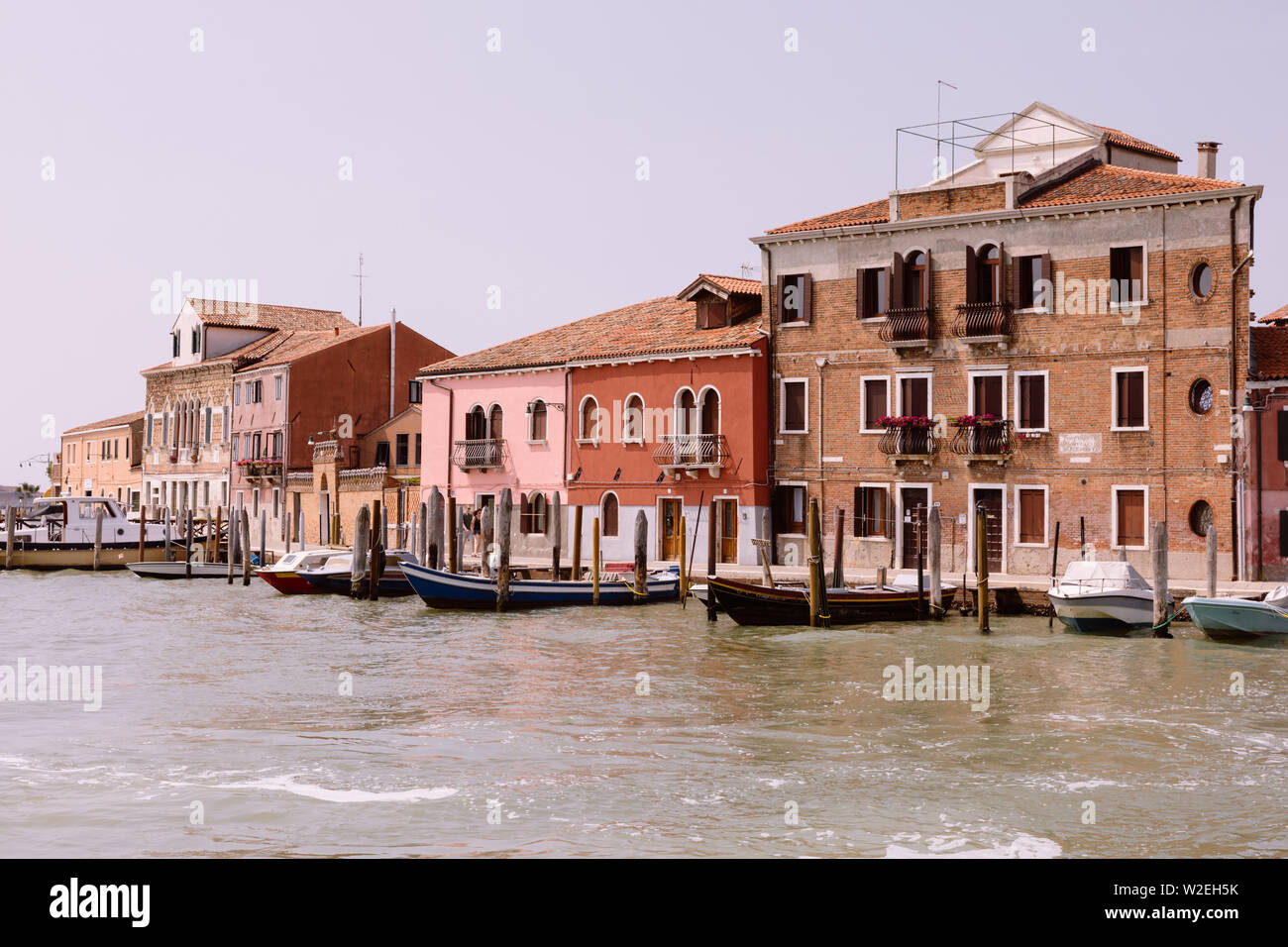 Murano, Venise, Italie - 2 juillet 2018 : vue panoramique de l'île de ...