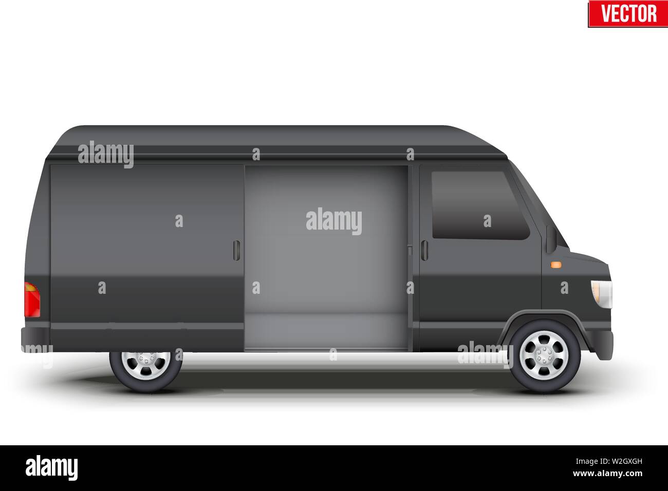 Camion de livraison classique Banque d'images vectorielles - Alamy