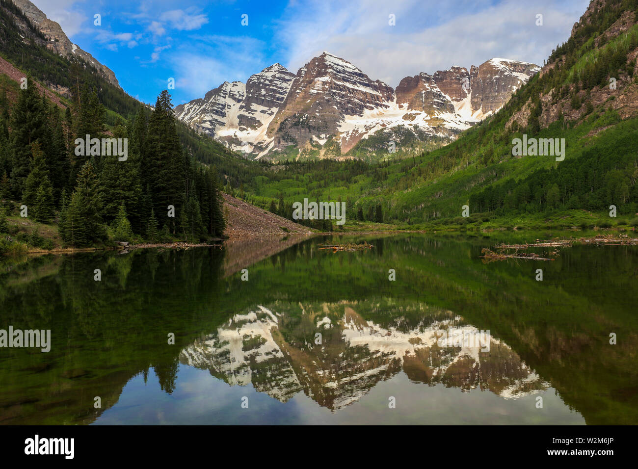 Reflet d'un tremble dans un lac Banque de photographies et d’images à ...