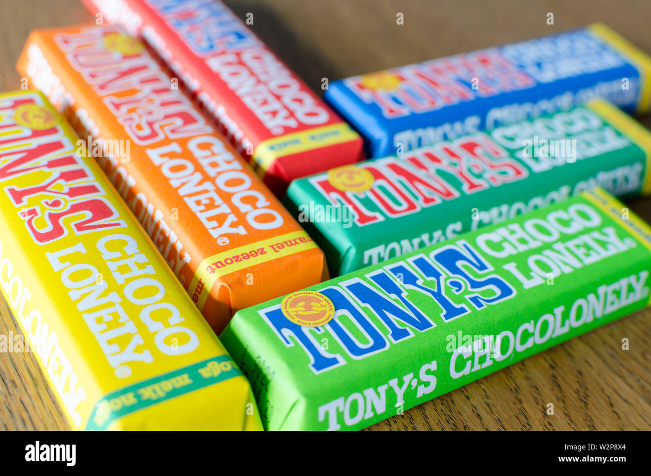 Amsterdam, Pays-Bas - 04 mai 2019 : Tonys Chocolonely le chocolat au ...