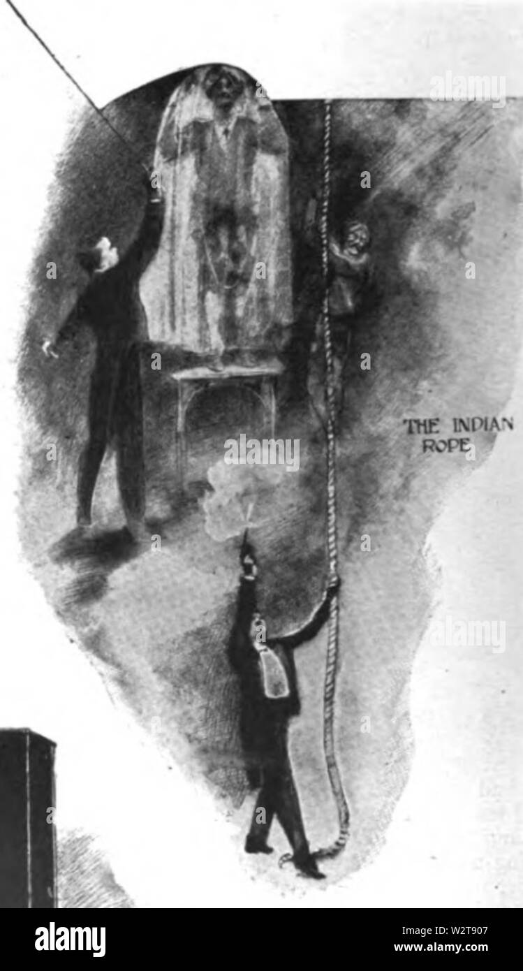 Indian rope trick Banque d'images noir et blanc - Alamy